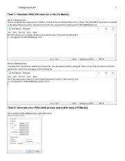 P8600 Assignment3 Pdf Assignment 3 1 Task 1 Calculate SHA 256 Hash