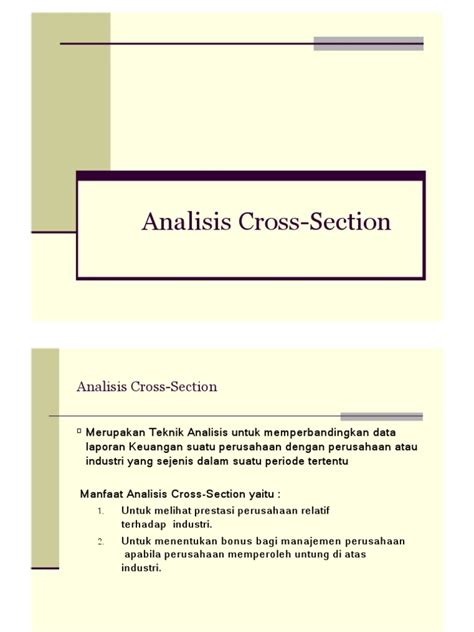 dokumen tips analisis cross section pdf