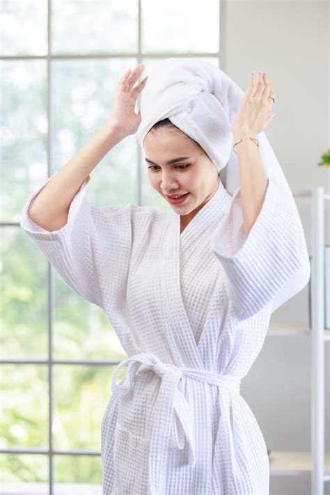 Millennial Asian Beautiful Cheerful Happy Female Model In White Clean