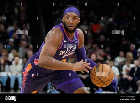 Phoenix Suns Forward Josh Okogie 2 During The First Half Of An Nba