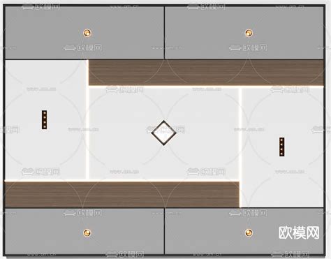 现代蜂窝大板吊顶3d模型下载 Id11976930 3dmax免费模型 欧模网