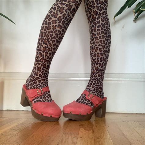Women S Red Clogs Depop
