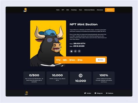 Nft Mint Page Mint Web Design Page Design