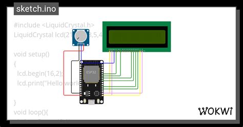 Lcd Nodemcu Wokwi ESP32 STM32 Arduino Simulator