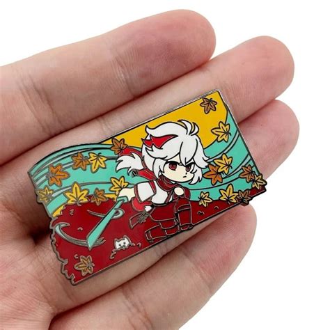 Genshin Impact ‘Running Kazuha Chibi’ Enamel Pin – Distinct Pins
