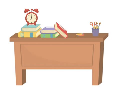 Premium Vector Desk And School Supplies Design