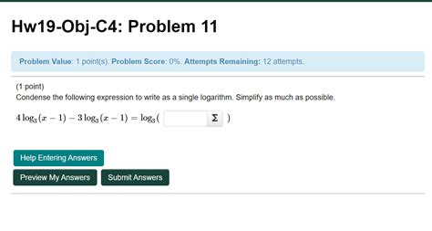 Solved Hw Obj C Problem Problem Value Point S Chegg Com
