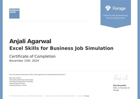 Anjali Agarwal On Linkedin Boosted My Excel Skills Completed The