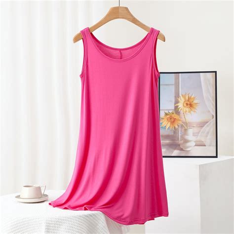 Elvqul Nightgowns For Women Plus Size Womens Sleeveless Cotton