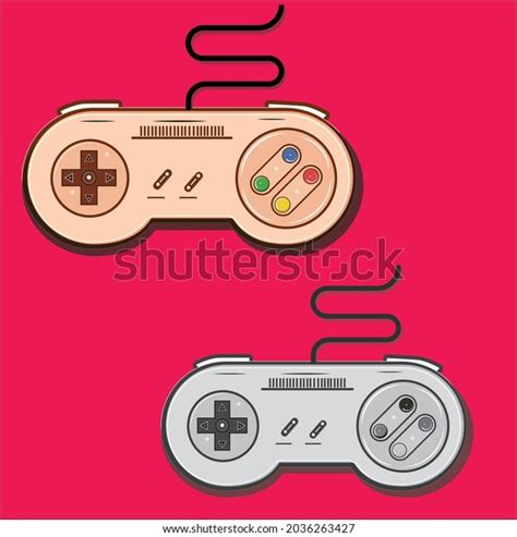 Video Game Controller Vector Art Design Stock Vector Royalty Free