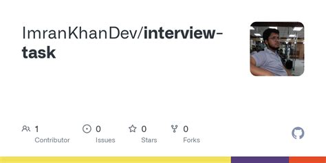 github imrankhandev interview task
