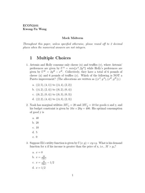 Mock Midterm Pdf