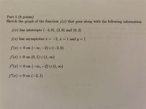 Solved Part Points Sketch The Graph Of The Function Chegg