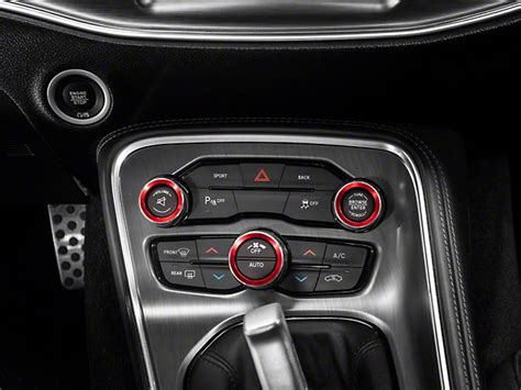 Speedform Challenger Billet Hvac Knob Covers Red Ch16675 15 23