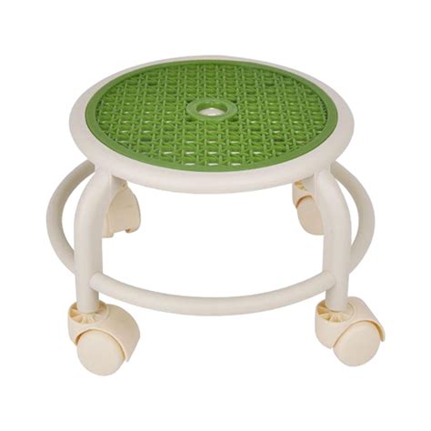 Low Roller Seat Stool Pedicure Stool Round Housework Stool Comfortable
