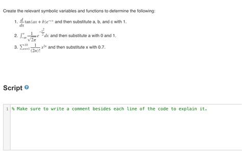 Create The Relevant Symbolic Variables And Functions