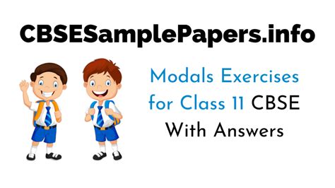 Modals Exercises For Class 11 Cbse With Answers Cbse Sample Papers