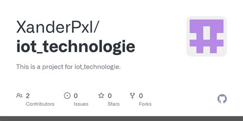 GitHub XanderPxl Iot Technologie This Is A Project For Iot Technologie