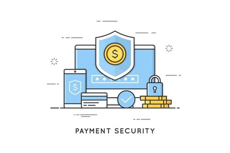 Payment Security Data And Transactions Protection Flat Line Ar By