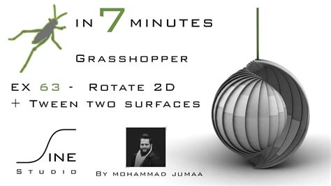 Grasshopper Tutorial In 7 Minutes Ex 63 Rotate 2d Tween Two