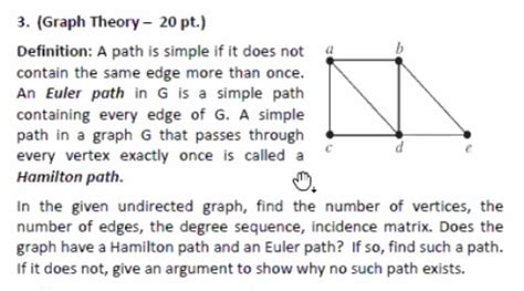 Solved Graph Theory Pt Definition A Path Is Chegg