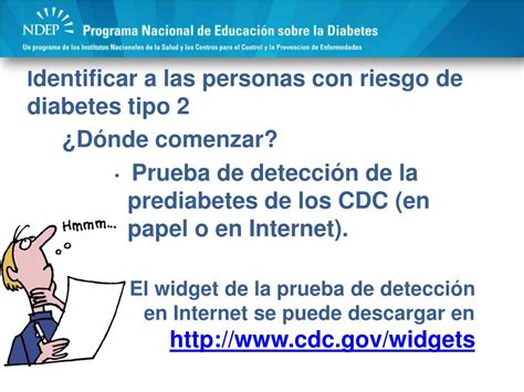 Ppt Cuestionario De Los Cdc Para La Detección De La Prediabetes