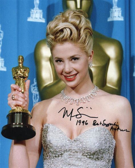 Mira Sorvino Signed Photo Academy Award Signedforcharity