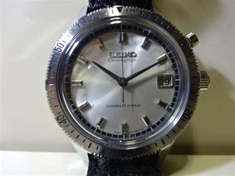 Yahooオークション Seiko セイコーワンプッシュクロノグラフ手巻き