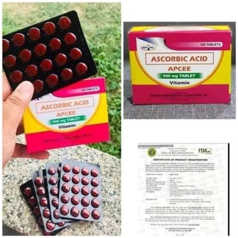 Apcee Ascorbic Acid Vitamin C Better C 500 Mg Shopee Philippines