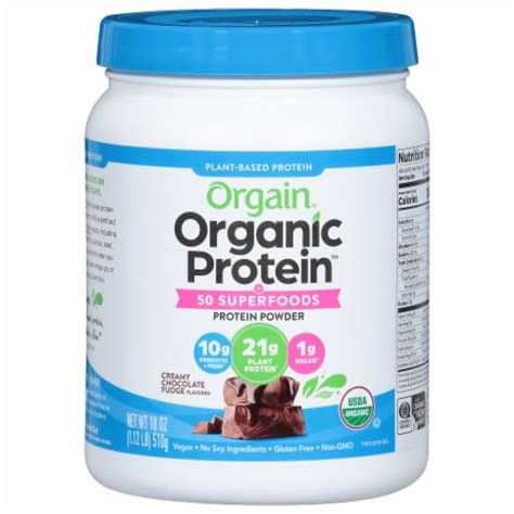 Orgain® Organic Protein™ And Superfoods Creamy Chocolate Fudge Plant