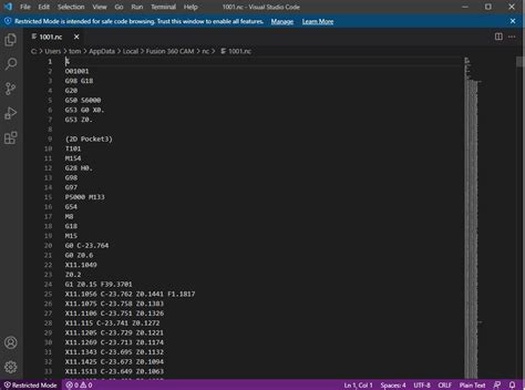 Solved G Code And The Wcs Autodesk Community