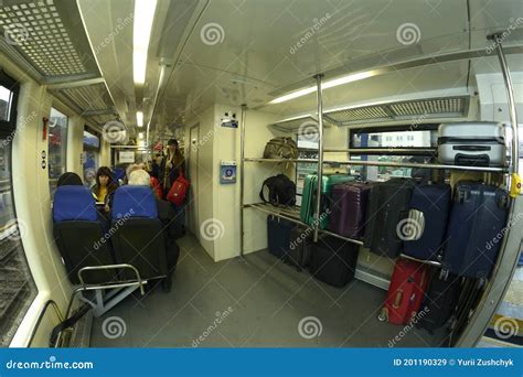 Passengers And Commuter Train Editorial Image