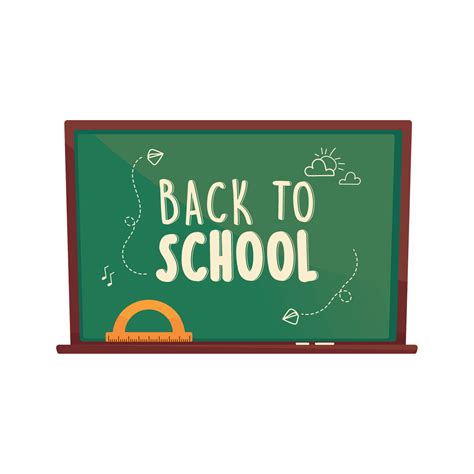 Back To School Chalkboard 10796153 Vector Art At Vecteezy