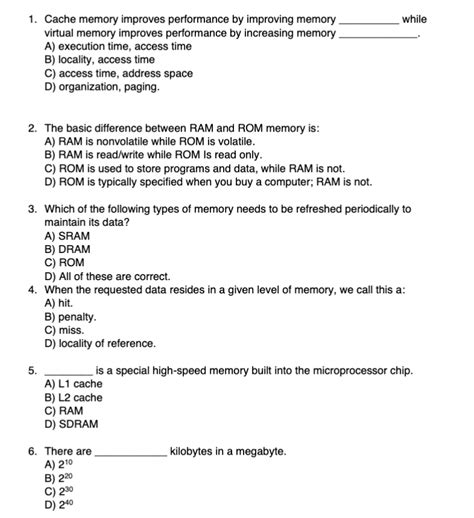 Solved While Cache Memory Improves Performance By Chegg
