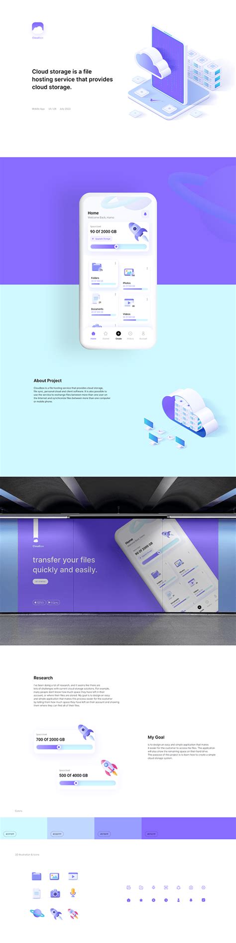 Cloudbox Mobile App On Behance