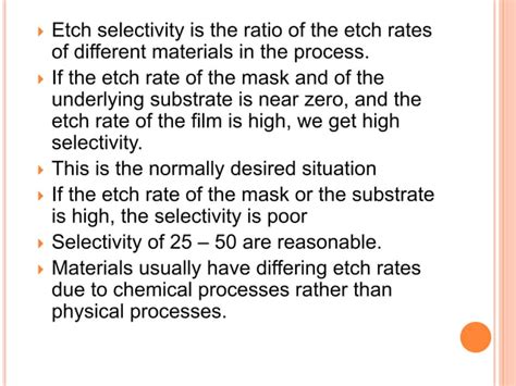 Dry And Wet Etching PPTX