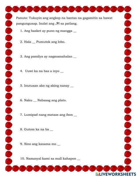 Bantas Free Interactive Worksheets 4825870