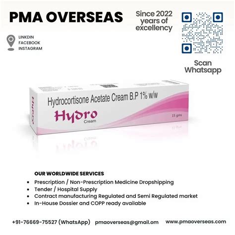 Hydrocortisone Acetate Cream 1 W W At ₹ 85 Piece Hydrocortisone