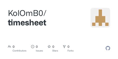 GitHub KolOmB0 Timesheet Timesheet