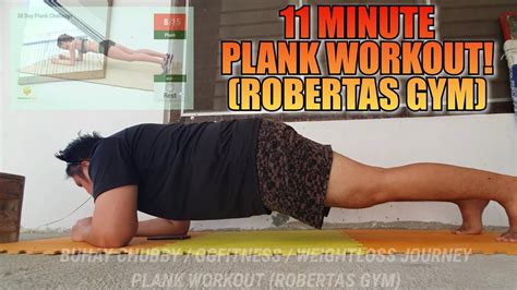 Pinoy Weightloss Workout 11 Minute Plank Workout Robertas Gym Youtube