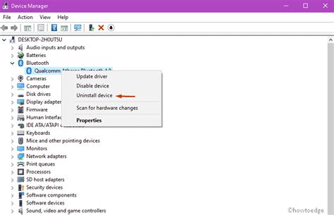 Uninstall Or Reinstall The Bluetooth Driver In Windows