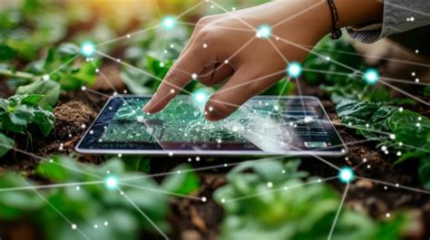 Premium Photo Farmer Analyzing Crop Data On Digital Tablet In Field