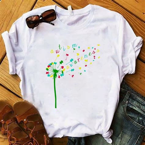 100 Algod O Autismo Consci Ncia Quebra Cabe A Tshirt Waad Autismo