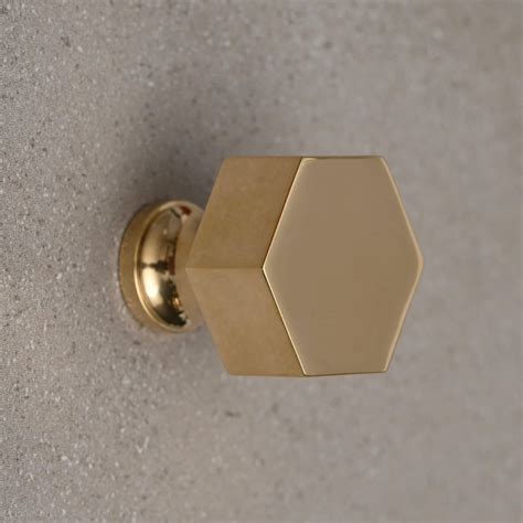 Solid Brass Hexagonal Cabinet Handles Yester Home