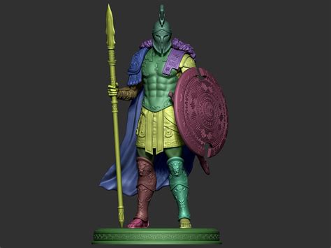 3d File Stelios Spartan Warrior Greek Statue 🏛️・3d Printing Design To