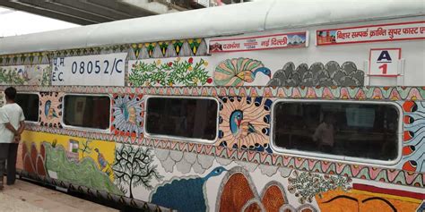 Indian Railways Gives Artistic Makeover To Bihar Sampark Kranti Check