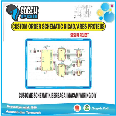 Jual Custom Desain Pcb Schematic Skematik Ares Proteus Kicad Shopee Indonesia