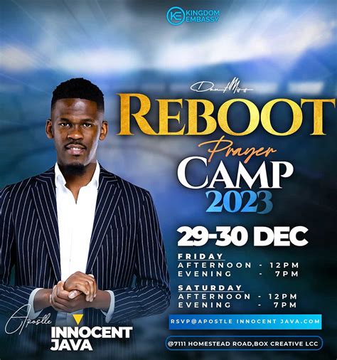 Reboot Prayer Camp With Apostle Innocent Java A Innocent Java