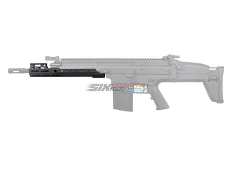 [army Force] Kc Stytle Scar 4 9 Mrex M Lok Handguard Rail System[blk] Sixmm 6mm