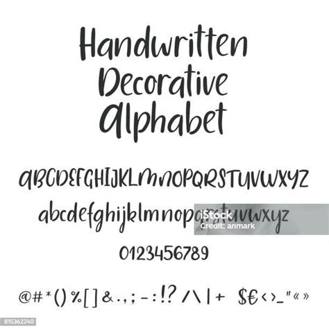 필기 브러쉬 편지입니다 Abc입니다 현대 서 예입니다 핸드 레터링 벡터 알파벳 검은색에 대한 스톡 벡터 아트 및 기타 이미지 검은색 동양 글자 드로잉 Istock